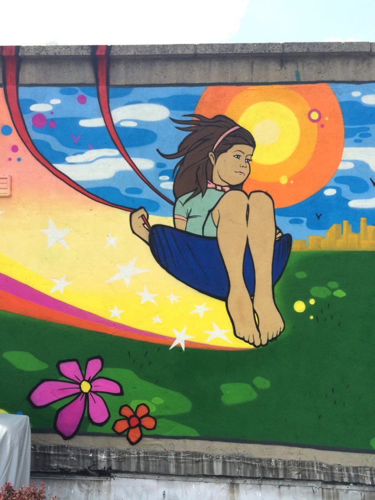 Rooftop portrait mural - Your Custom Mural Specialists